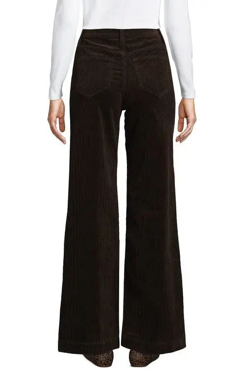 LANDS' END High Rise Wide Leg Corduroy Pants