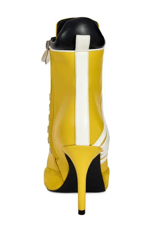 AZALEA WANG Eleven Peep Toe Stiletto Bootie