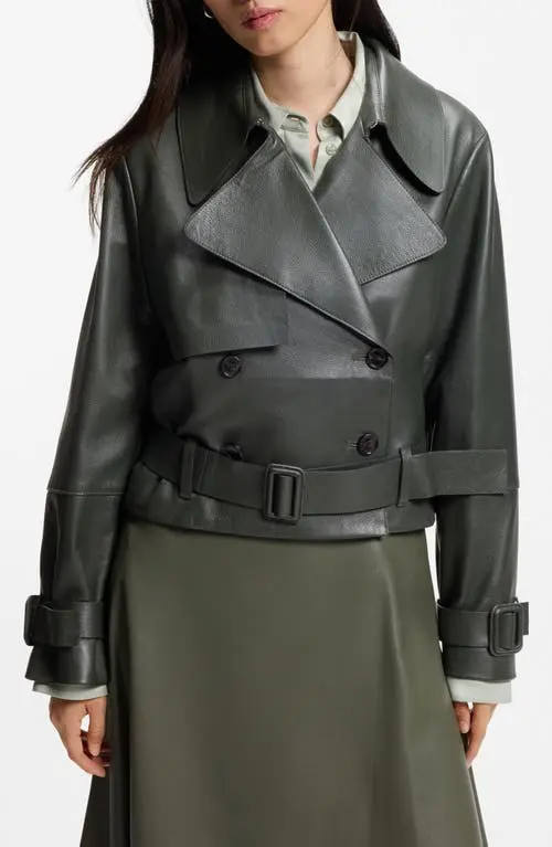 BOSS Satela Leather Jacket