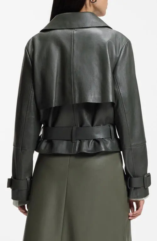 BOSS Satela Leather Jacket
