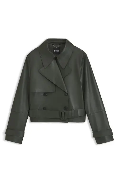 BOSS Satela Leather Jacket