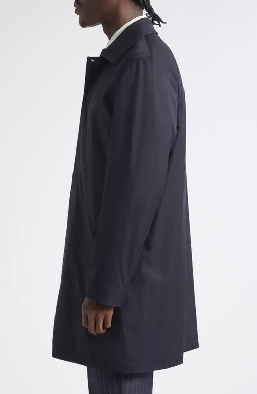 Zegna Water Repellent Microfiber Twill Raincoat