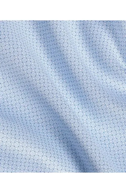 David Donahue Trim Fit Cotton Dress Shirt - Sky