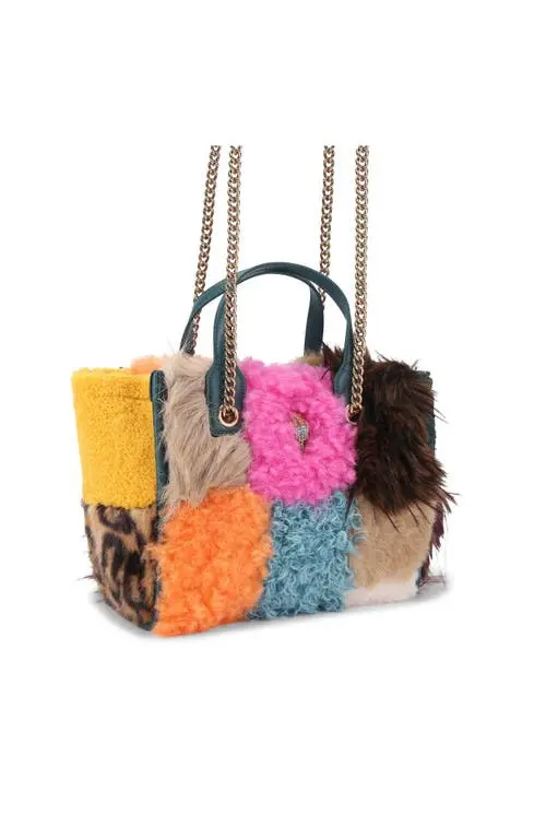Kurt Geiger Small Hoxton Faux Fur Shopper Tote