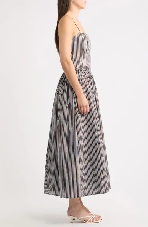 Line & Dot Chandler Fit & Flare Cotton Maxi Dress