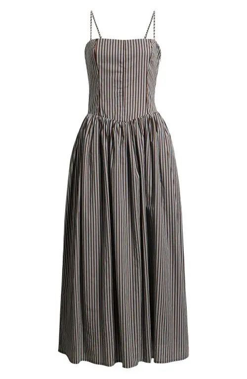 Line & Dot Chandler Fit & Flare Cotton Maxi Dress