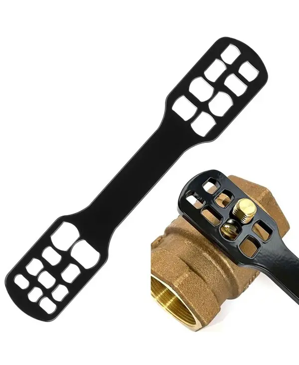 XDOVET Ball Valve Wrench Water Shut Off Key Plumbing Repair Tool - Black