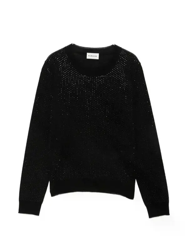 P.a.r.o.s.h Rhinestone-embellished Knitted Top