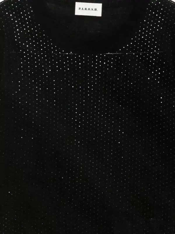 P.a.r.o.s.h Rhinestone-embellished Knitted Top