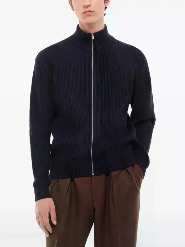 FURSAC Ribbed Zip-up Cardigan
