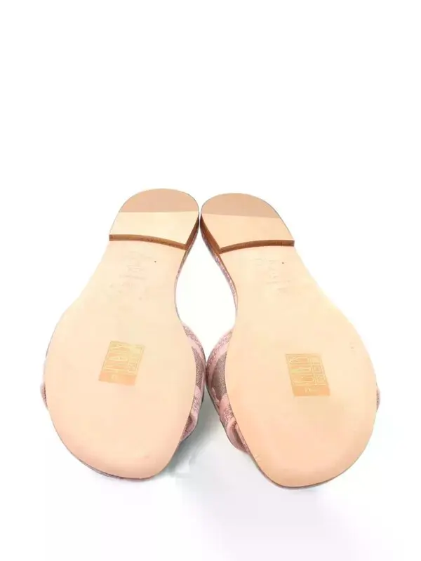 Dior Dway Toile De Jouy Slide Sandals - Pink