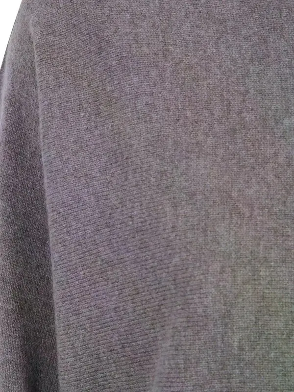 D.exterior Boat Neck Sweater With Chain-link Trim