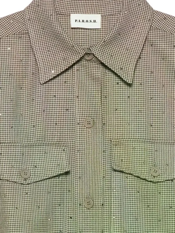P.a.r.o.s.h Embellished Check Shirt