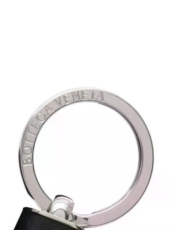 Bottega Veneta Intrecciato Key Ring - Black