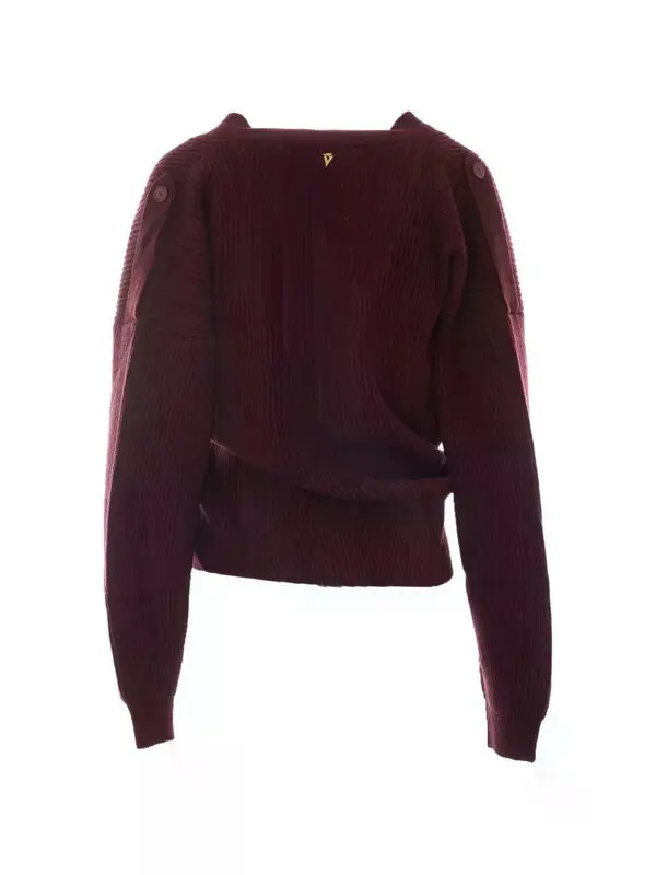 DONDUP Ribbed-knit Cardigan With Detachable Waist Belt