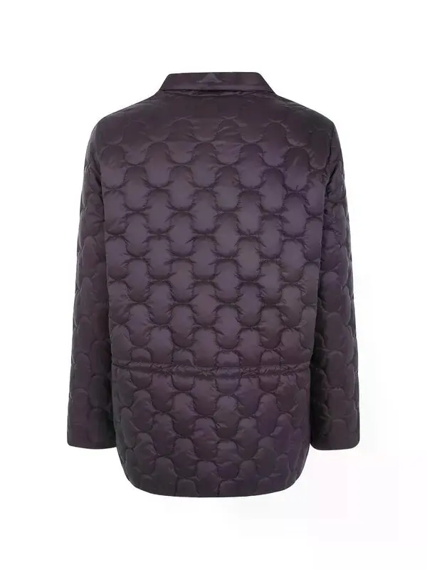 WHYCI Quilted Button-up Jacket With Drawstring Waist