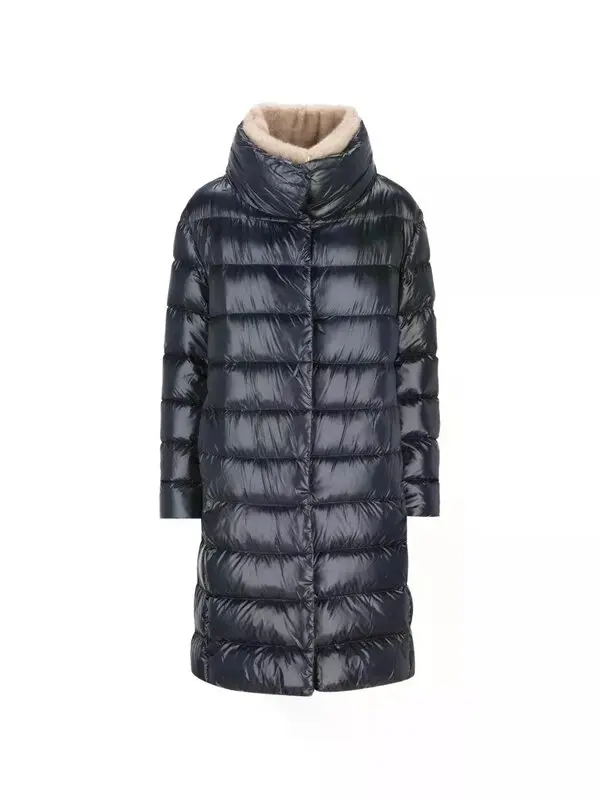 Herno Long-sleeve Quilted Coat With Funnel Neck