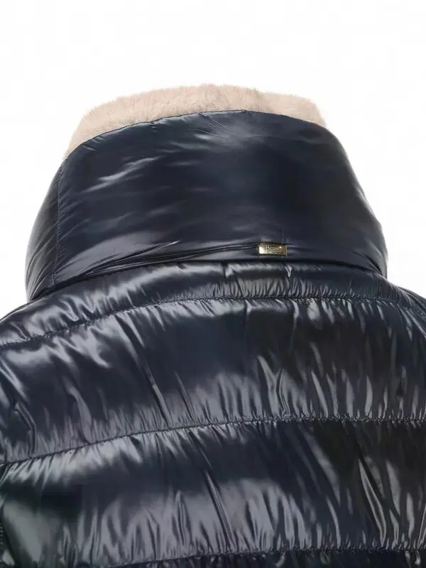 Herno Long-sleeve Quilted Coat With Funnel Neck