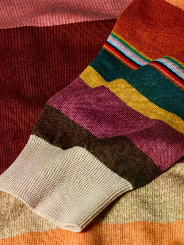 Paul Smith Cotton-linen Bold Stripe Rugby Top