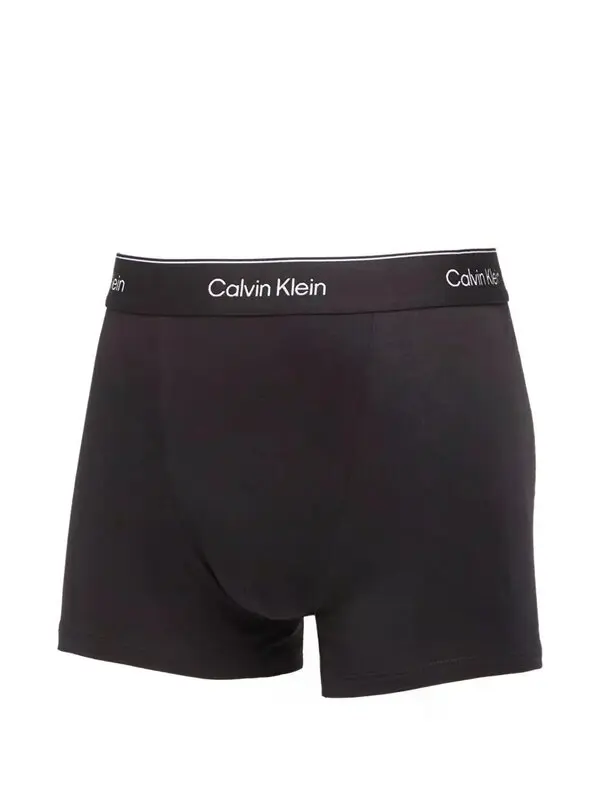 Calvin Klein Logo-waistband Trunks Set Of Three
