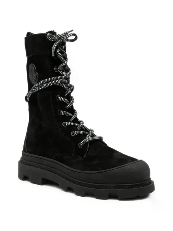 Moncler Vera High Lace-up Suede Boots