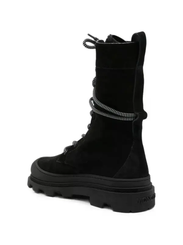 Moncler Vera High Lace-up Suede Boots