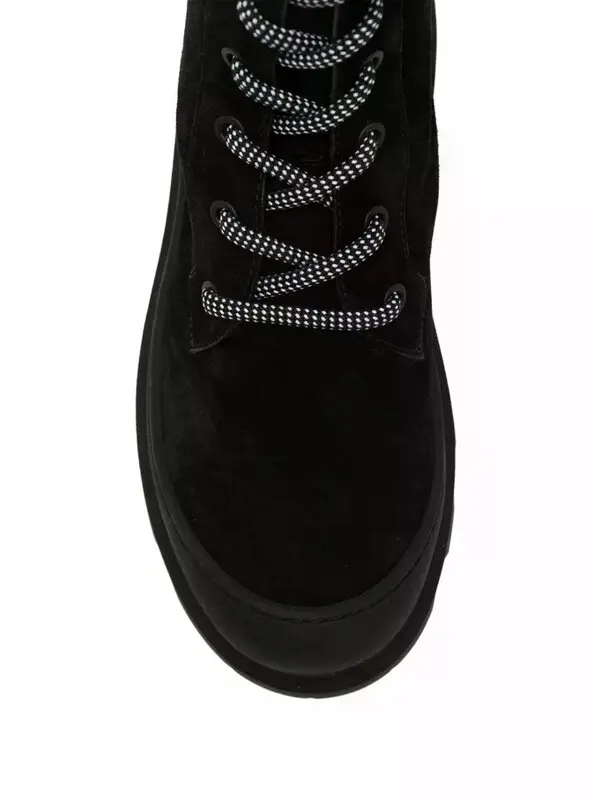 Moncler Vera High Lace-up Suede Boots
