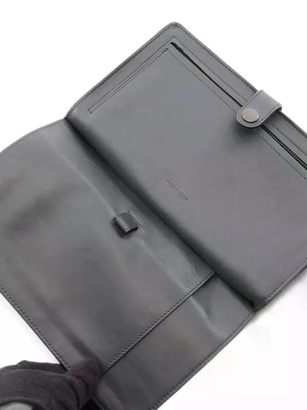 Bottega Veneta 2000s Intrecciato Wrist Strap Clutch Bag