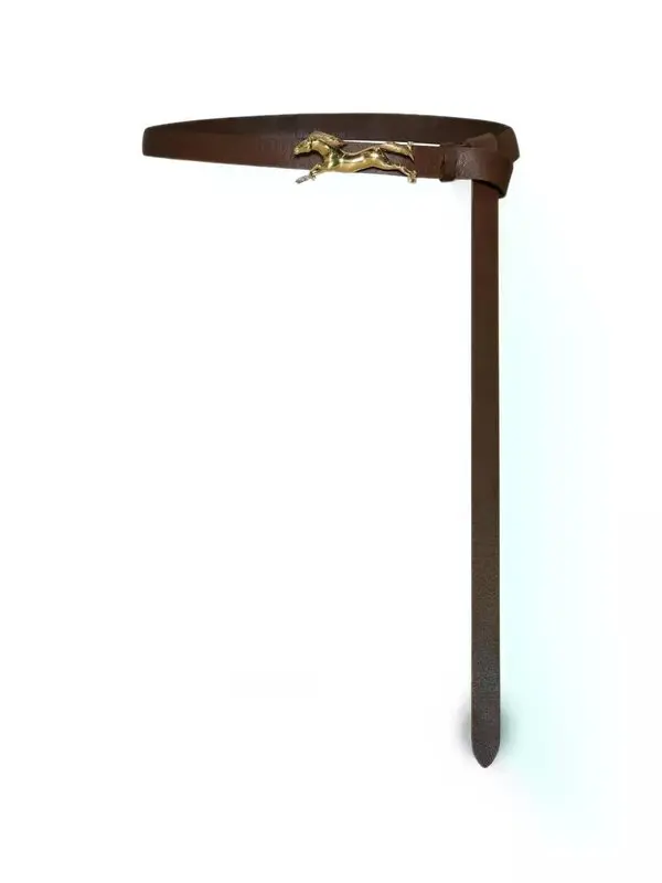 Johanna Ortiz Horse Detail Leather Belt - Brown