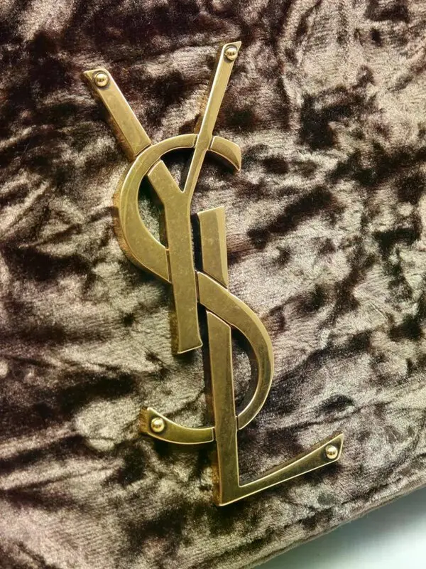Saint Laurent Kate 99 Velvet Shoulder Bag