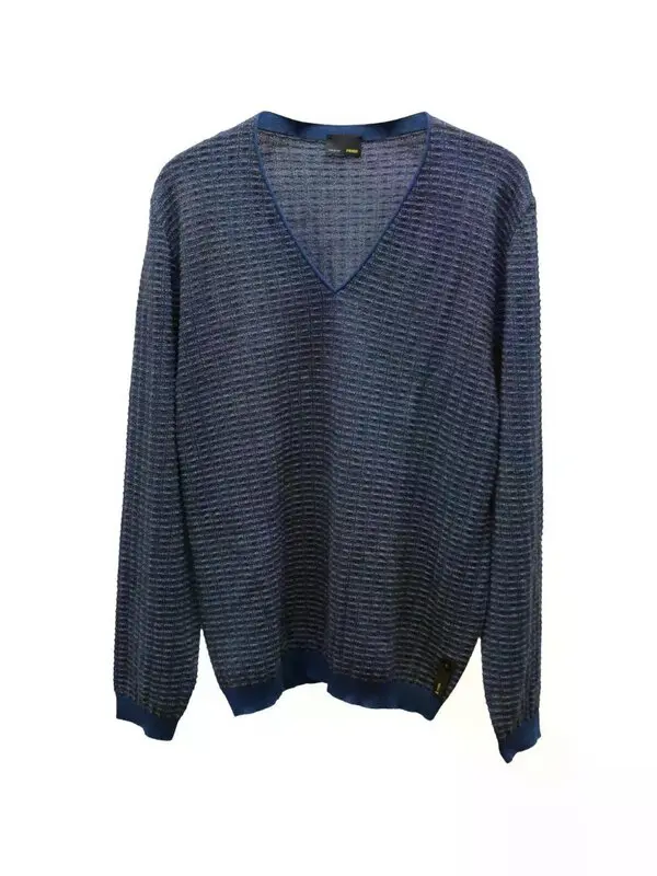Fendi Knitted V-neck Sweater