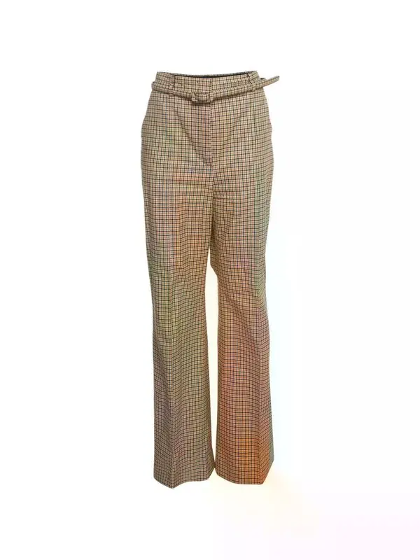 Sportmax Plaid Belted Trousers