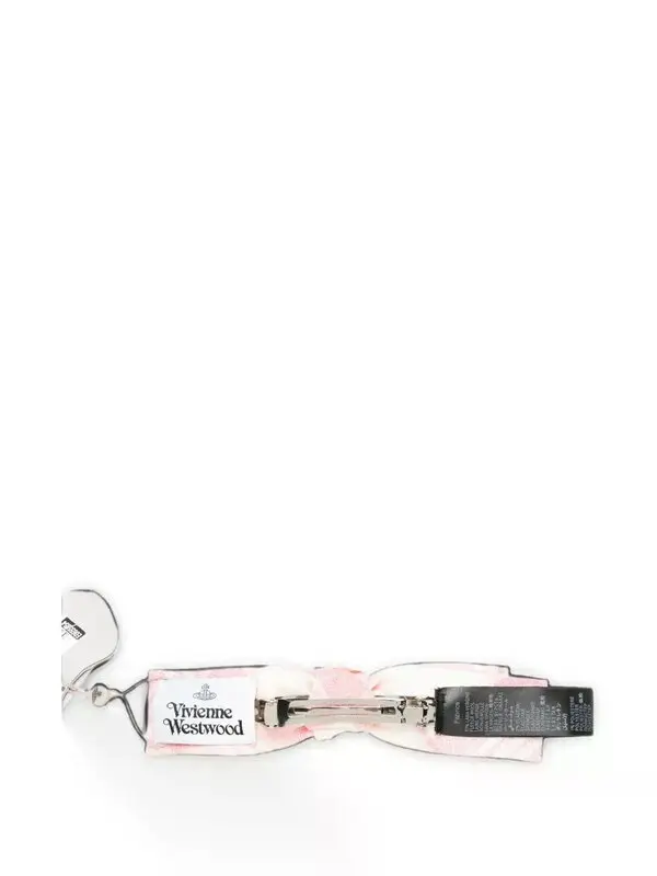 VIVIENNE WESTWOOD Orb-embroidered Checked Hair Clip