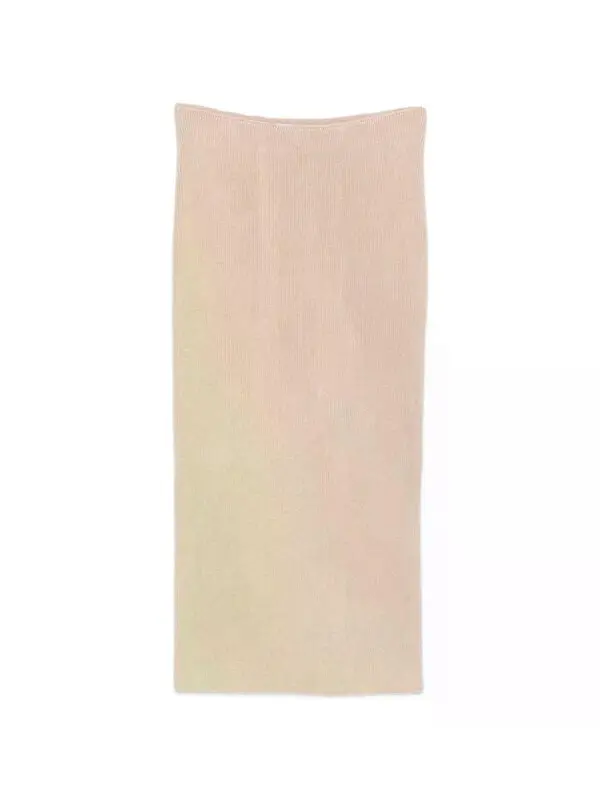 Malo Ribbed-knit Pencil Midi Skirt - Neutrals