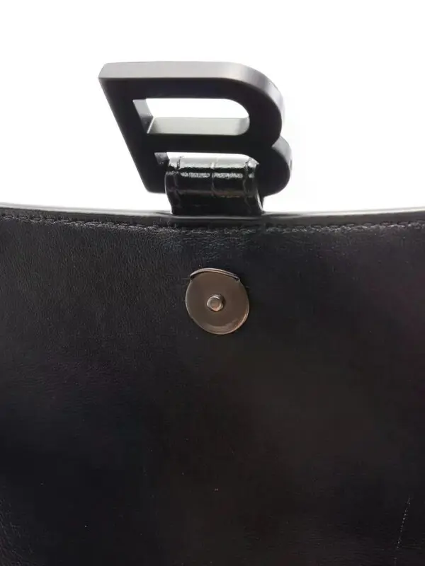 Balenciaga Hourglass Small Croc-embossed Tote Bag