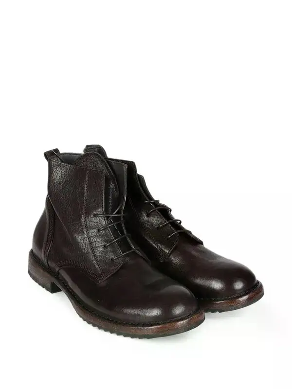 Moma Lace-up Leather Boots