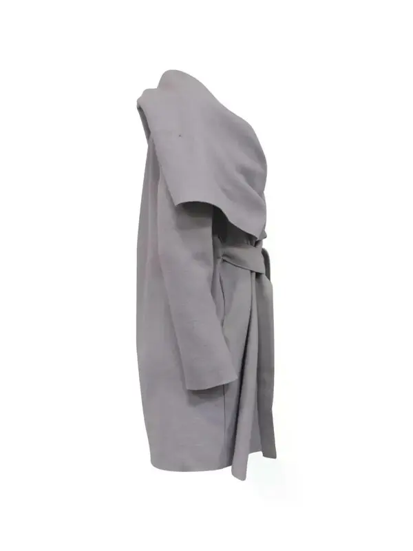 Harris Wharf London Belted Blanket Coat - Grey