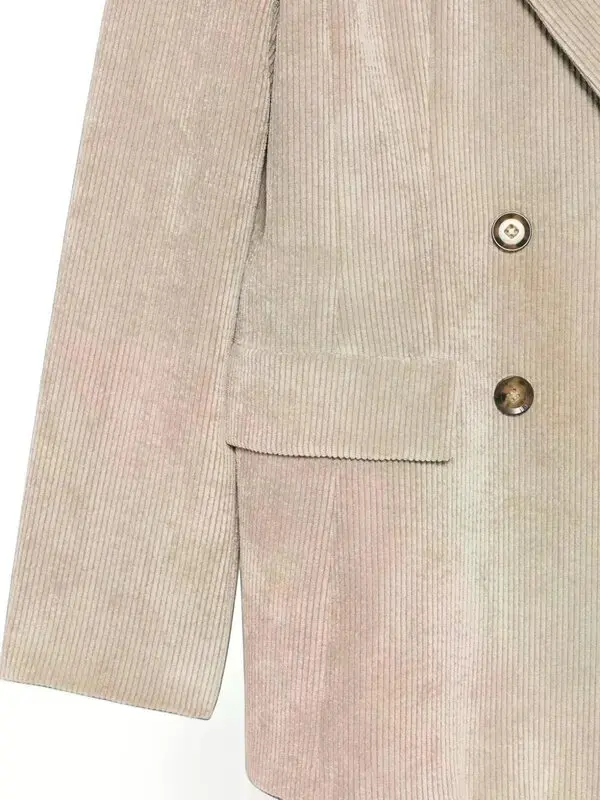 I BLUES Double-breasted Corduroy Blazer