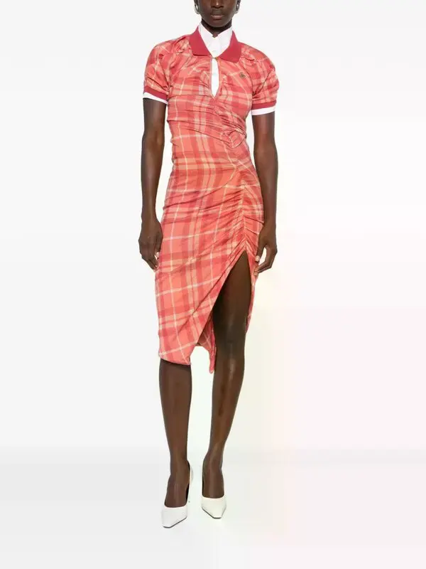 VIVIENNE WESTWOOD Pullong Asymmetric Dress - Red