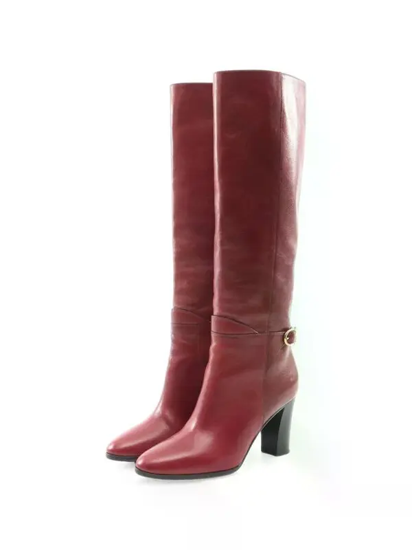 Celine 2000s Buckled Knee-high Boots