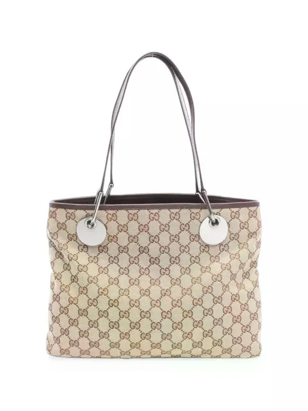 Gucci 2000s Gg Canvas Tote Bag