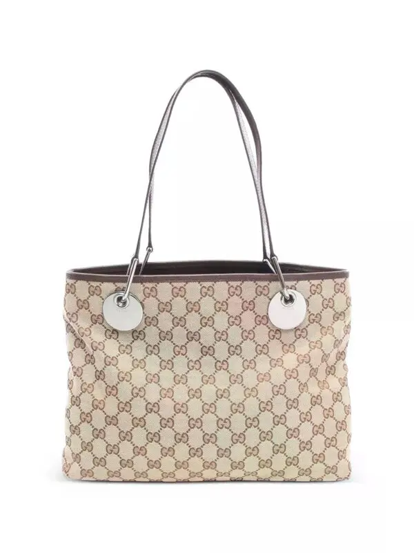 Gucci 2000s Gg Canvas Tote Bag - Neutrals