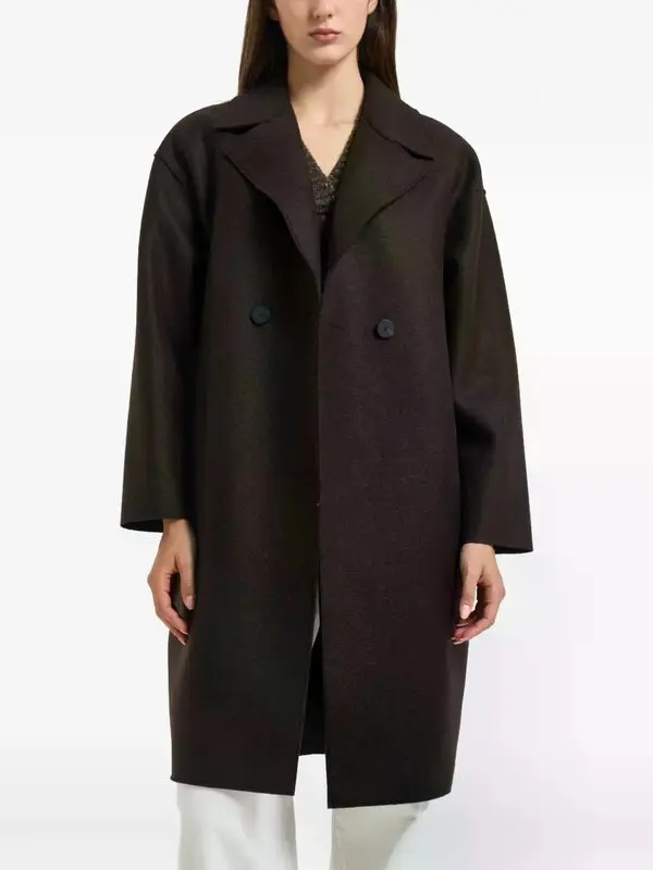 Harris Wharf London Double-breasted Notched-lapels Coat