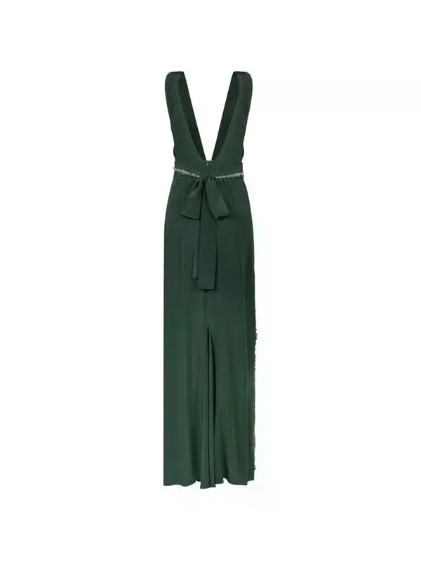 Johanna Ortiz Expedición Elegante Sequin-embellished Silk Maxi Dress