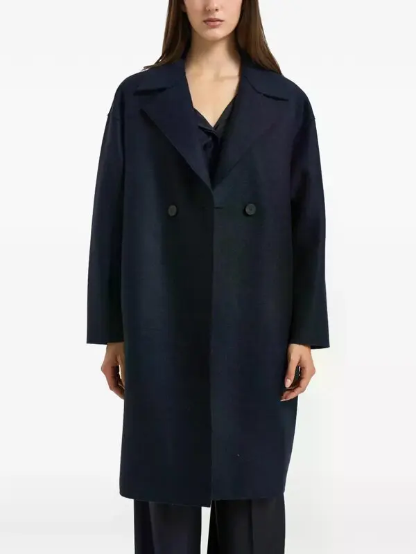 Harris Wharf London Double-breasted Notched-lapels Coat