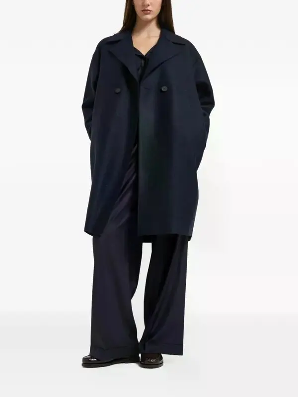 Harris Wharf London Double-breasted Notched-lapels Coat