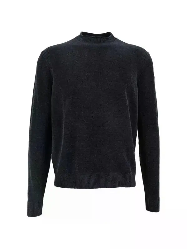 RRD Velvet-effect Crew-neck Sweater
