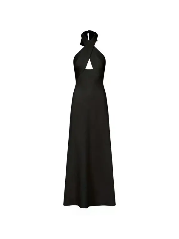 Johanna Ortiz Crinkled Maxi Dress - Black