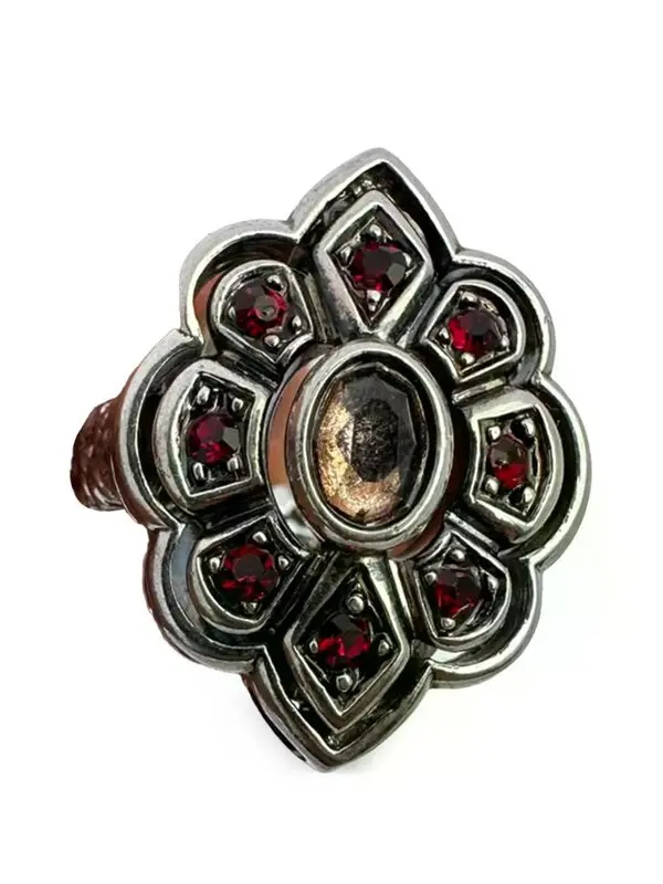 Gucci Flower Crystal Embellished Ring