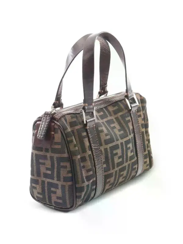 Fendi 2000s Zucca Mini Boston Bag - Brown